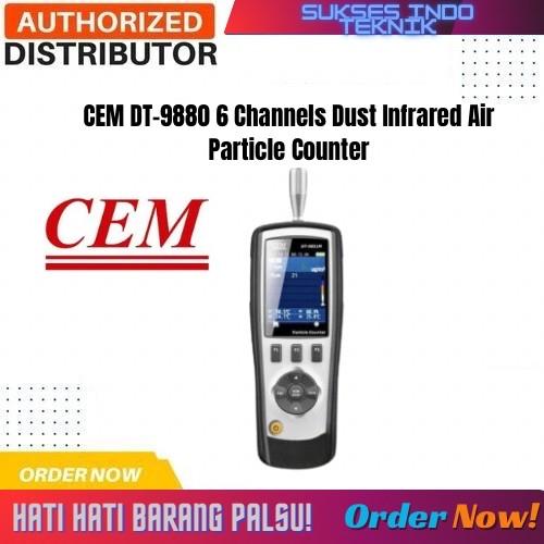 Jual CEM DT-9880 6 Channels Dust Infrared Air Particle Counter PM0.3 ...