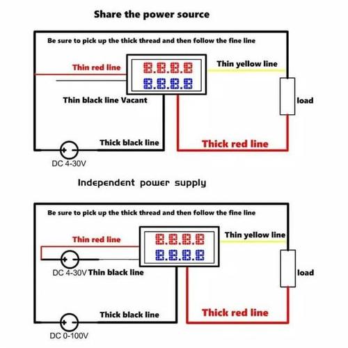 Jual voltmeter volt amper volt meter amper meter 4 bit 4 digit display ...