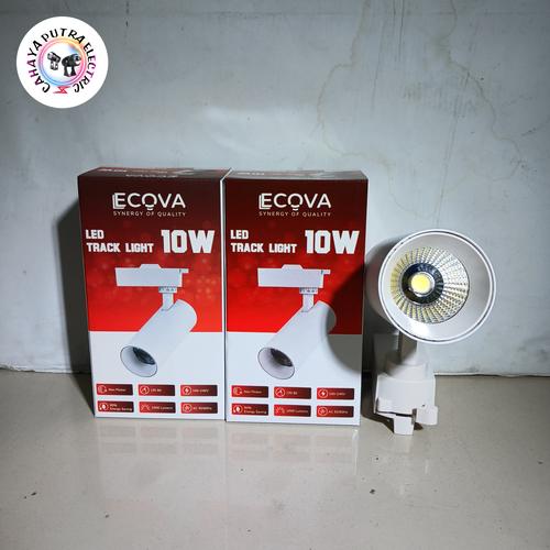 Jual Track light ECOVA 10W body putih - 6500K - Kab. Sleman - Cahaya ...