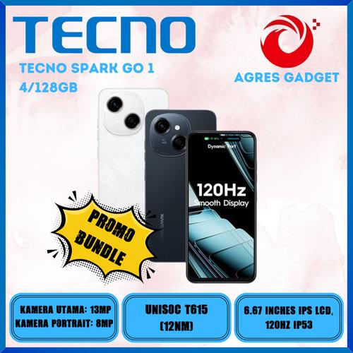 Promo TECNO SPARK Go 1 – 4/128GB, 120Hz Display, 4.5G Fast Network, IP54 Resistance, Android ...