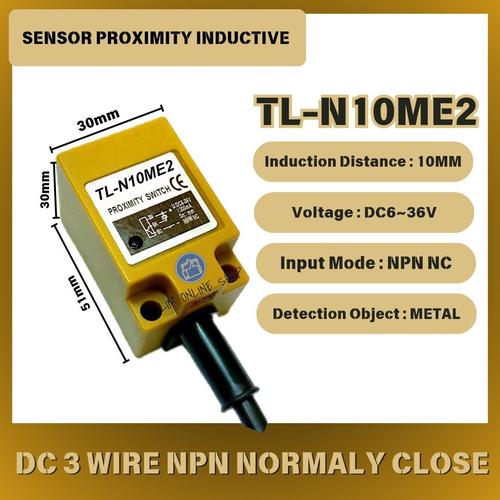 Jual SENSOR INDUCTIVE PROXIMITY TL-N10ME2 NPN NC NORMALY CLOSE 3 WIRE 6 ...