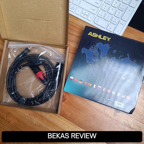 Jual Kabel Ashley 2 meter ORIGINAL 2x XLR male to 1 mini stereo jack 3 ...