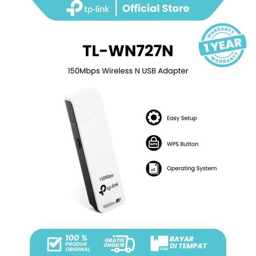 Jual TP-LINK TL-WN727N 150Mbps Wireless N USB Adapter - White - TL ...