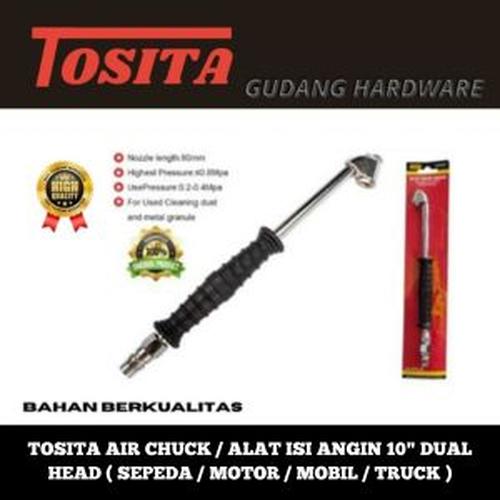 Jual tosita air Chuck / alat isi angin 10" dual head ( sepeda / motor ...