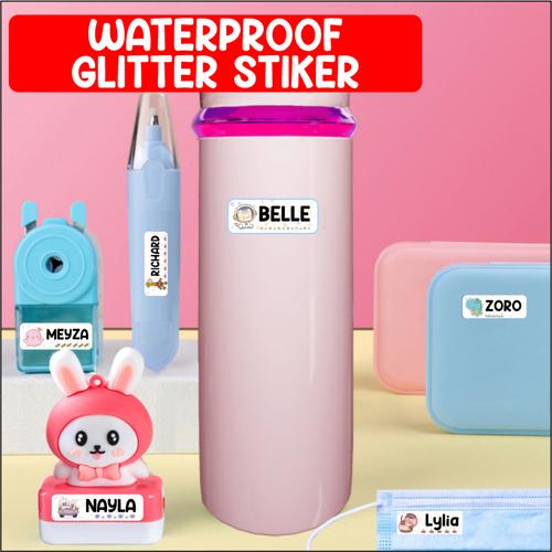 Jual STICKER NAMA GLITTER/STICKER BUKU/STICKER PENANDA BARANG - SGW 3 ...