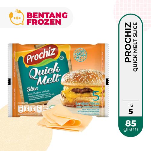 Jual Prochiz Quick Melt Keju Cheddar Olahan Slice [Isi 5 Lembar/Slices ...