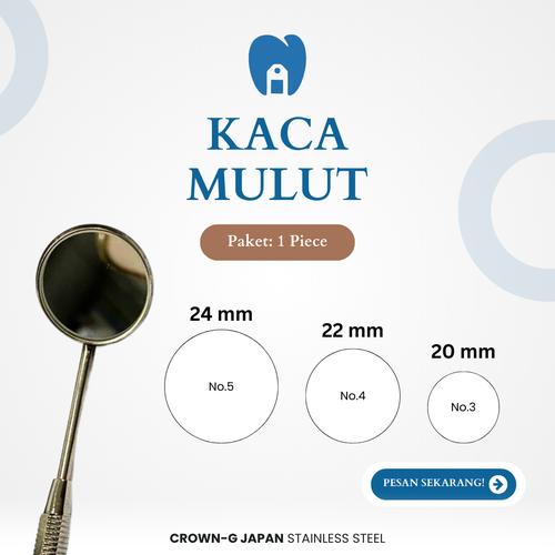 Jual Dental Kaca Mulut -no 3, 4, 5 GAGANG + KACA cermin intraoral ...