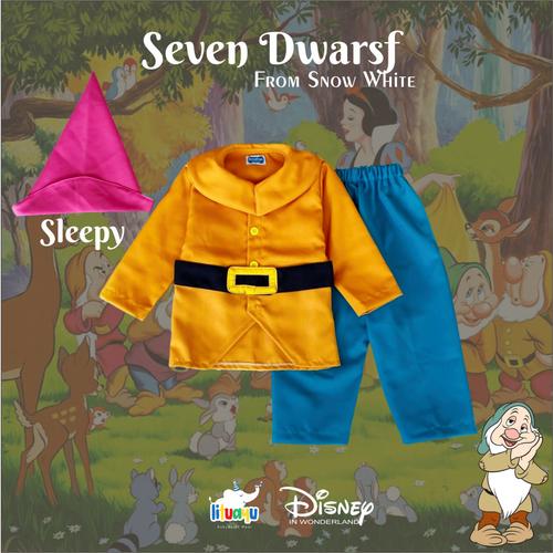 Jual Kostum Cosplay Sleepy Seven Dwarfs From Snow White Baju Anak ...
