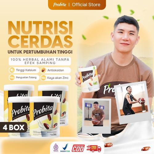 Promo PAKET 4 PACK PROBITA - Susu Kurma untuk Tumbuh Tinggi Ideal ...