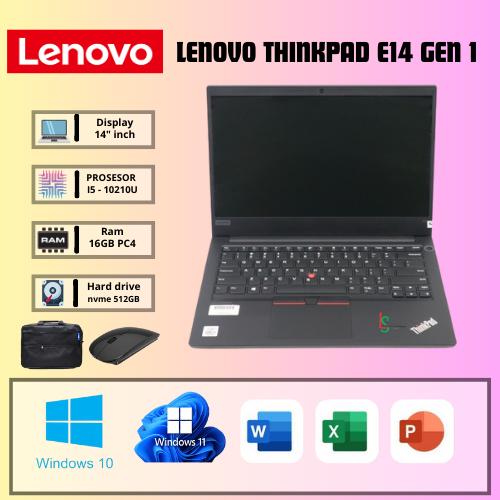 Promo Lenovo Thinkpad E14 GEN 1 intel core i5 10210U | RAM 16Gb | NVME ...