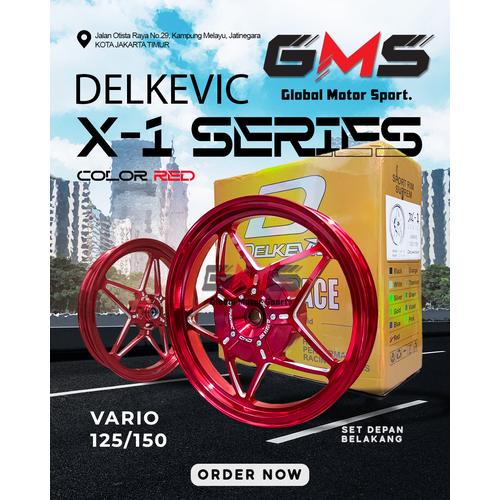 Jual VELG DELKEVIC DND RACING ORIGINAL Warna Merah Red Color CNC X-1 ...