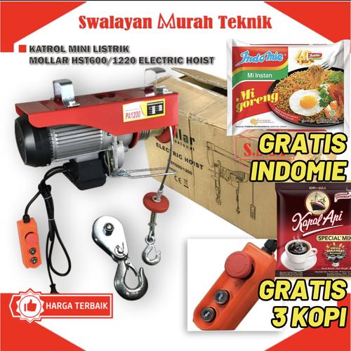 Jual Katrol Mini Listrik 1200Kg MOLLAR HST600/1220 Electric Hoist 20 ...