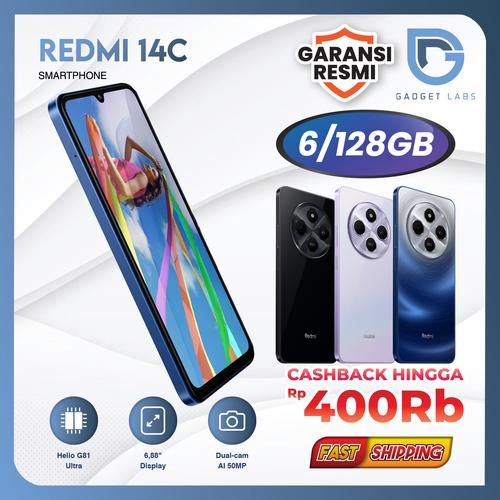 Promo Xiaomi Redmi 14C NFC 6/128 GB Smartphone - Garansi Resmi - Midnight Black , 6/128 GB ...