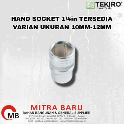 Jual Hand Socket Tekiro 1/4in Tersedia Ukuran 10mm Dan 12mm / Kunci Sok ...