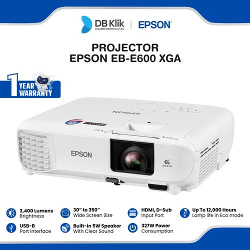 Promo Projector Epson EB-E600 XGA 3LCD 3400 Lumens Tkdn Cicil 0% 3x - Kota Surabaya - DBKlik ...