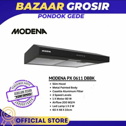 Jual MODENA COOKER HOOD SLIM PX-0611 DBBK / PX0611DBBK - Kota Bekasi - Bazaar Elektronik Pondok ...