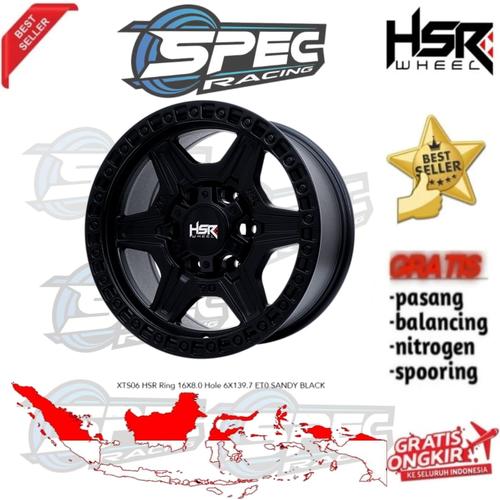 Jual Velg Mobil Ring 16 HSR XTS06 Pelek Offroad R16 Panther Isuzu Mux ...