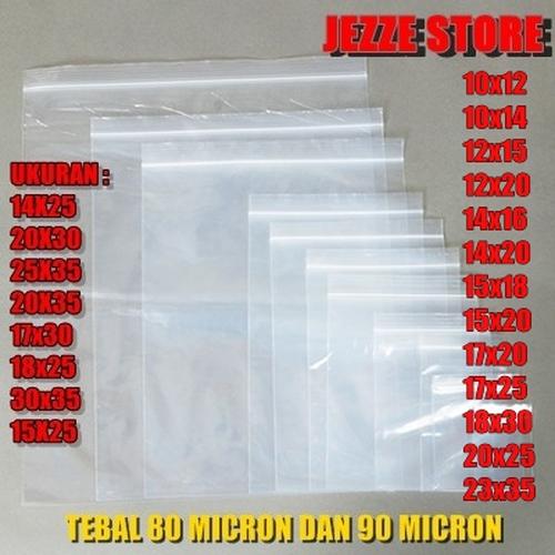 Jual Plastik Klip PP Tebal 80 Micron 90 Micron- berat 500gr - 2x3 ...