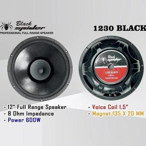 Jual Speaker Black Spider 12" 1230 BLACK Original 12 inchi VC 1.5"inch ...