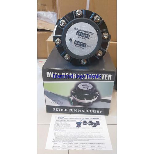 Jual Flow Meter Solar 2" Inch OGM / Oval Gear Flow Meter OGM 50 2 inch ...