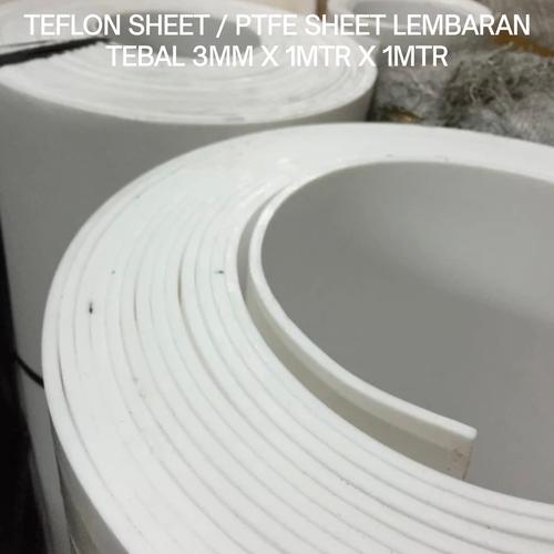 Jual ptfe sheet / teflon lembaran / teflon ptfe 3mm x 1m x 1m - Jakarta Barat - Asia Logam ...
