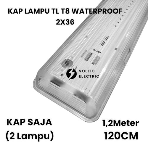 Jual KAP LAMPU TL WATERPROOF 2x36 IP65 HOUSING LAMPU TL WATERPROOF 2X16 ...