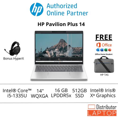 Jual HP Pavilion Plus 14 i5-1335U RAM 16GB 512GB SSD 14″ 2K 120Hz IPS - Blue - Jakarta Pusat ...