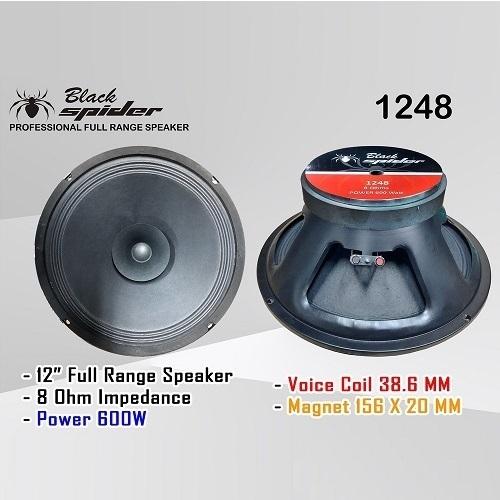 Jual Speaker Black Spider 12" BS 1248 BS1248 Original 12 inchi VC 1.5 ...
