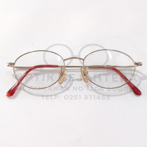 Jual Frame Kacamata GUEST CB-O129 Metallic Gold Model Vintage Tahun ...