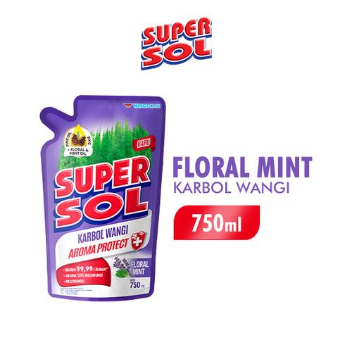 Jual Supersol Pembersih Lantai Karbol Floral Mint Efektif Bunuh Kuman 750 ml - Kab. Pesisir ...