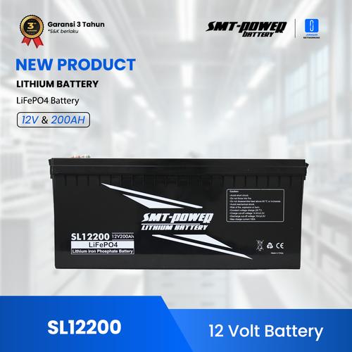 Jual SMT Power Baterai Lithium LiFePO4 12V 200Ah Aki Battery Litium ...