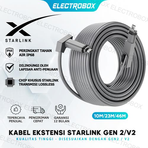Jual 10M/23M/46M Starlink Kabel Ekstensi Pengganti untuk Kabel Satelit ...