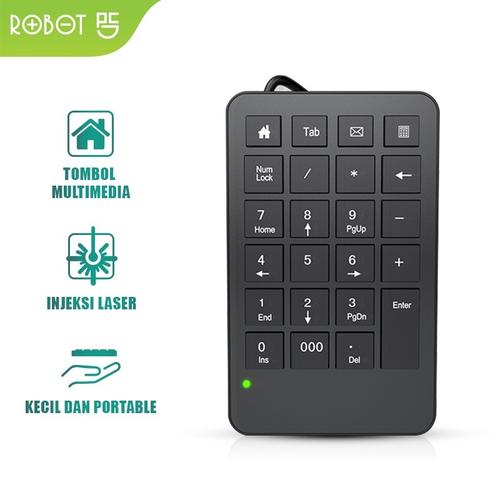 Jual Robot RK01 Numeric Keypad Kabel Tombol Multimedia Keyboard Angka ...