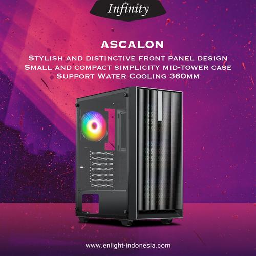 Jual CASING INFINITY ASCALON FREE 3 FAN RGB - ATX GAMING SERIES - Kota ...