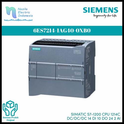 Jual Siemens Simatic 1214C S7-1200 6Es7 214 / 6Es7214-1Ag40-0Xb0 14Di/10Do Best Seller - Jakarta ...