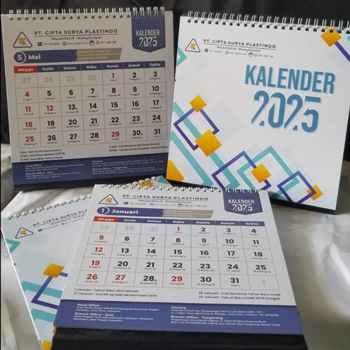 Jual CUSTOM KALENDER MEJA UKURAN 20x20 7 LEMBAR CUSTOM FULL JILID ...