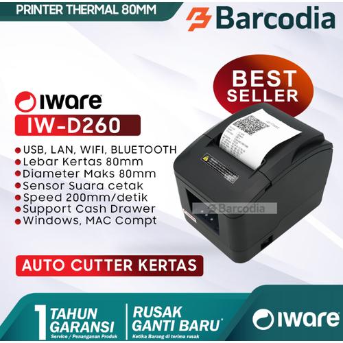 Promo Printer Struk Kasir Thermal Iware DS260 80mm USB / Bluetooth ...
