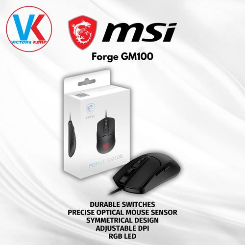 Jual Mouse Gaming MSI Forge GM100 [Micro Switch, Optical Sensor] Gaming Mouse - Kota Semarang ...