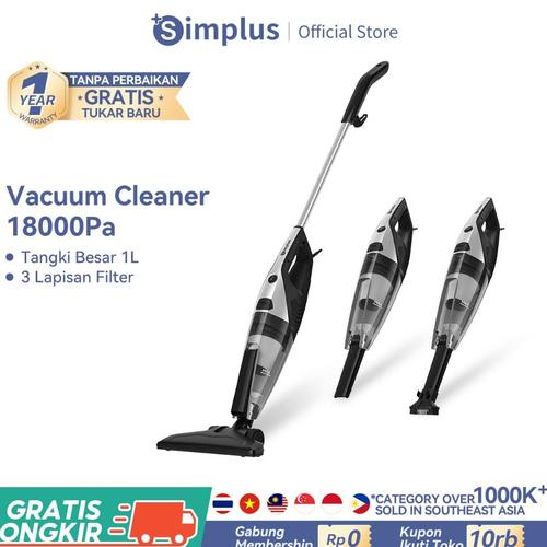 Jual READY ORIGINAL Simplus Vacuum Cleaner 18000pa Rumahan Daya Hisap Besar Ringan Multifungsi 3 ...