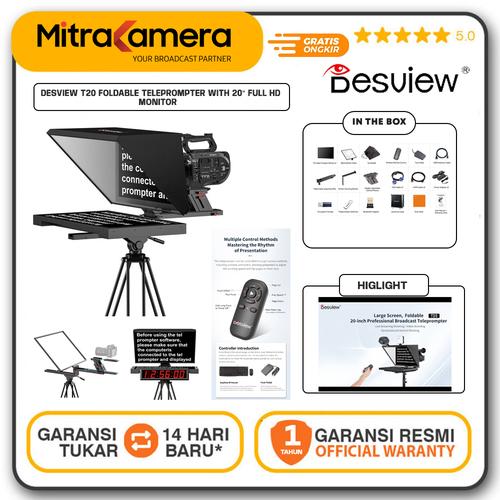 Jual Desview DT20 Broadcast Dual Plastic Teleprompter 20" - Kota Bandung - MitraKamera Bandung ...