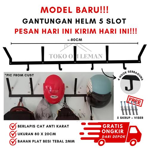Promo Gantungan helm / gantungan Helm dinding / rak helm gantung - Helm E 3 Slot - Kota Depok ...