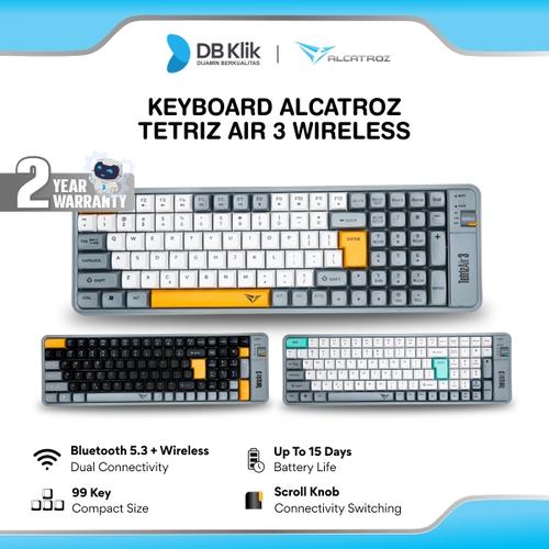 Jual Keyboard Alcatroz Tetriz AIR 3 Dual Mode Wireless 2.4Ghz ...