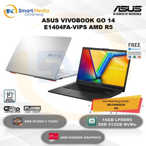 Promo ASUS Vivobook Go 14 E1404FA-VIPS|AMD Ryzen 5-7520U|16G|512G|14 ...