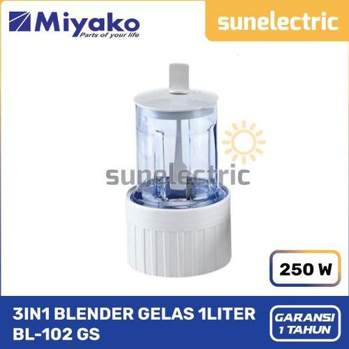 Jual Miyako BL-102 GS Blender Gelas Kaca + Dry + Wet Mill 3in1 Kapasitas 1 Liter BL 102 GS ...