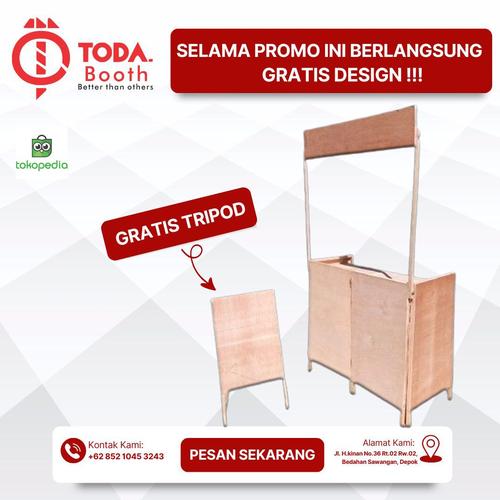 Jual BOOTH PORTABLE KAYU / BONUS TRIPOD / BOOTH LIPAT / BOOTH PORTABLE ...