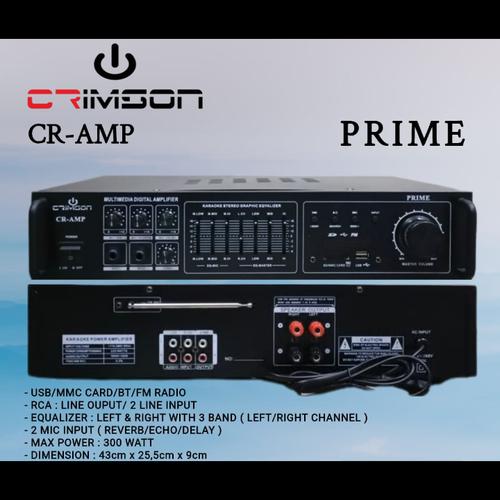 Jual Power Amplifier CR-AMP CRIMSON PRIME Amplifier Karaoke Bluetooth Usb - Jakarta Barat ...