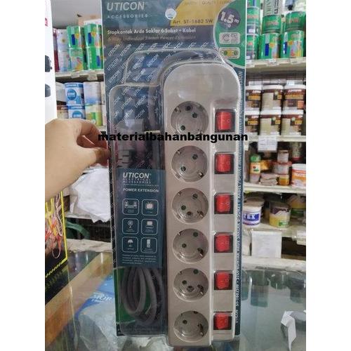 Jual KS - Terminal Stop Kontak 5 Lubang Kabel Colokan 1.5 Meter SNI ...