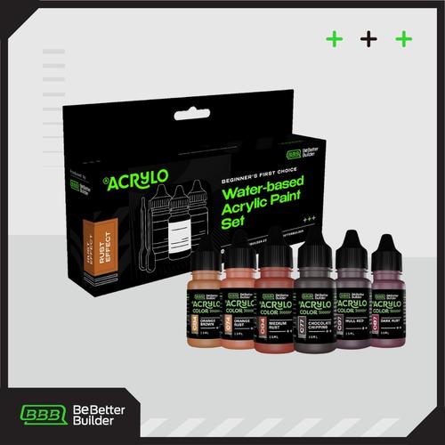 Jual Acrylo Rust Effect Color Set cat acrylic model kit 3D gundam ...