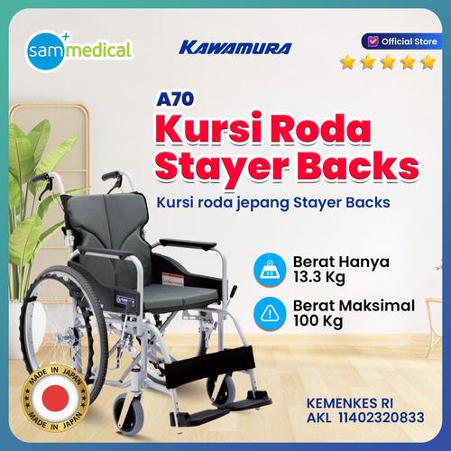 Promo Kawamura Kursi Roda Allumunim Warna Abu (SY2-A70-45BK) 22 Inch ...