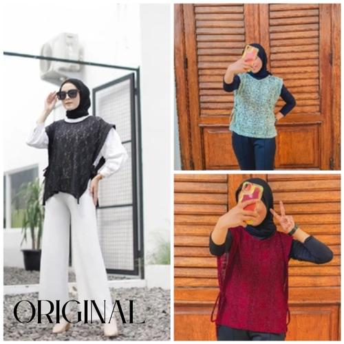 Jual ROMPI VEST VINS BROKAT DEWASA Tali Samping Style Korea Baju Wanita ...